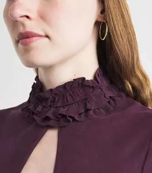 Claudie Pierlot Teardrop Detail Midi Dress - Purple