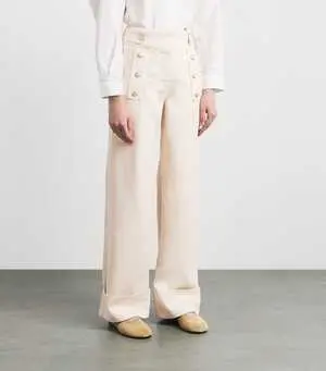 Claudie Pierlot Sailor Wide-leg Jeans
