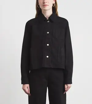 Claudie Pierlot Contrast-stitch Denim Jacket