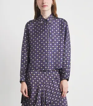 Claudie Pierlot Silk Printed Shirt