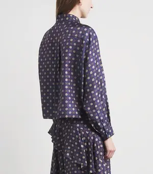 Claudie Pierlot Silk Printed Shirt