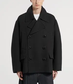 Balenciaga Wool Double-breasted Peacoat