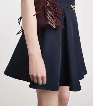 Maje Faille Embellished Mini Dress