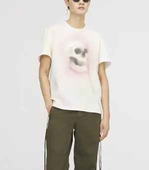 Alexander McQueen Airbrushed Skull T-shirt