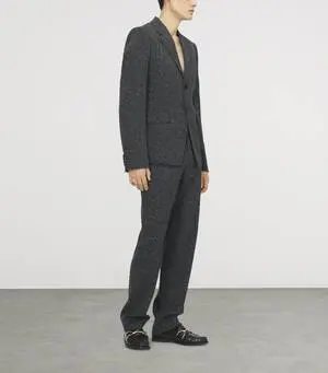 Alexander McQueen Stripe Embellished Blazer