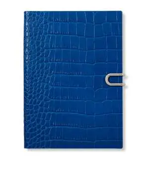 Smythson Leather Mara Soho A5 Mid-year 2026 Diary - Blue