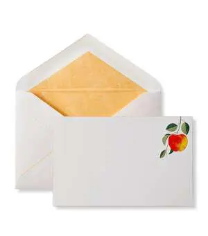 Smythson Apple Correspondence Set - White