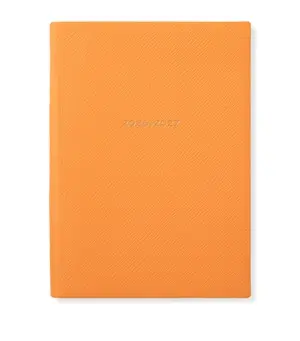Smythson Leather Soho Weekly Diary 2026-2027 - Orange