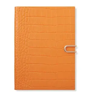 Smythson Leather Mara Soho A5 Mid-year 2026 Diary - Orange