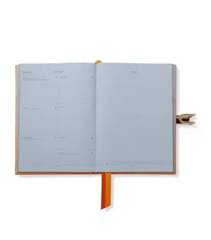Smythson Leather Mara Soho A5 Mid-year 2026 Diary - Orange