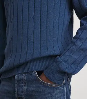 John Smedley Wool Cable-knit Orpin Sweater