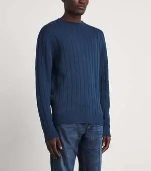 John Smedley Wool Cable-knit Orpin Sweater