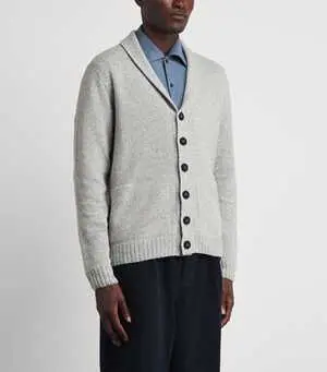 John Smedley Rockford Shawl Collar Cardigan - Grey
