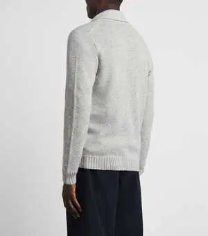 John Smedley Rockford Shawl Collar Cardigan - Grey