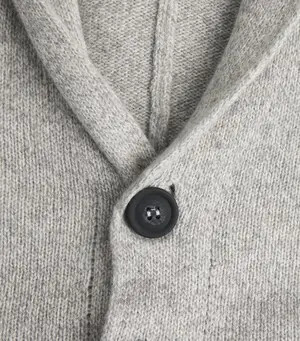 John Smedley Rockford Shawl Collar Cardigan - Grey