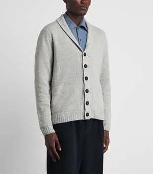 John Smedley Rockford Shawl Collar Cardigan - Grey