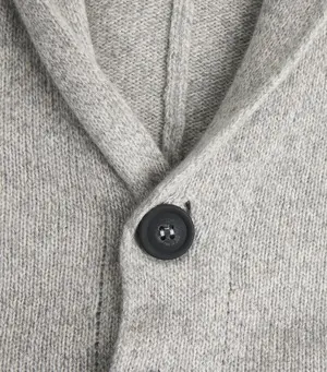 John Smedley Rockford Shawl Collar Cardigan - Grey