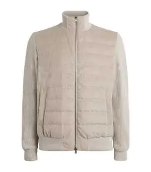 Herno Quilted Hybrid Jacket - Beige