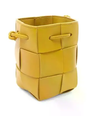 Bottega Veneta 2010s Mini Cassette Shoulder Bag - Yellow