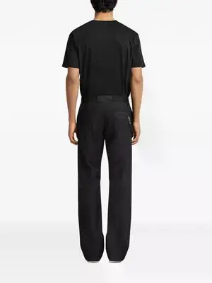 COURREGES Logo-print Oversized T-shirt - Black