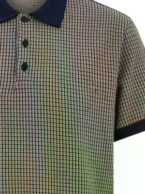 FERRAGAMO Check-jacquard Polo Shirt