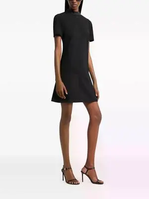 COURREGES Vinyl-collar A-line Mini Dress