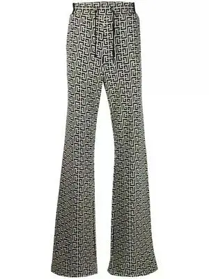Balmain Monogram-motif Trousers
