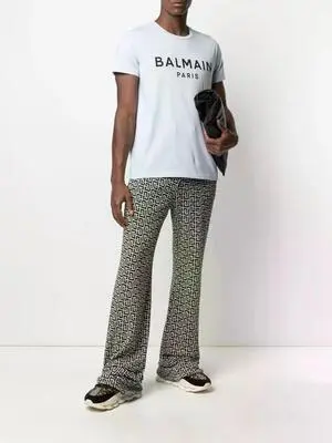 Balmain Monogram-motif Trousers