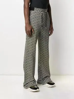 Balmain Monogram-motif Trousers