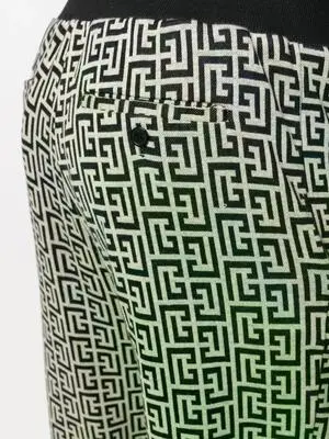 Balmain Monogram-motif Trousers
