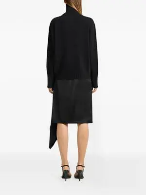COURREGES Draped Satin Skirt