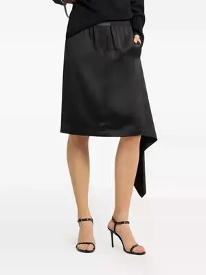 COURREGES Draped Satin Skirt