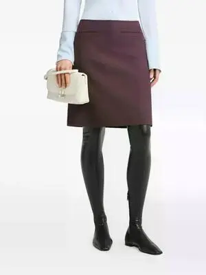 COURREGES Logo-embroidered Midi Skirt