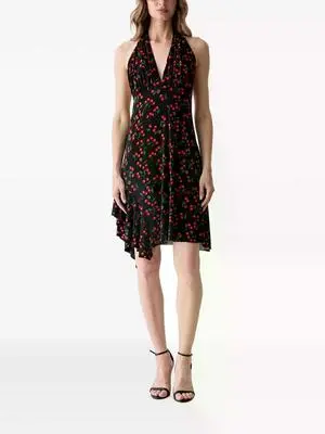 Guess Cherry-print Asymmetric-hem Mini Dress