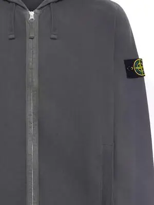 Stone Island Logo-patch Zip-up Hoodie