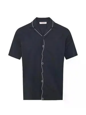 Orlebar Brown Maitan Border-embroidery Shirt