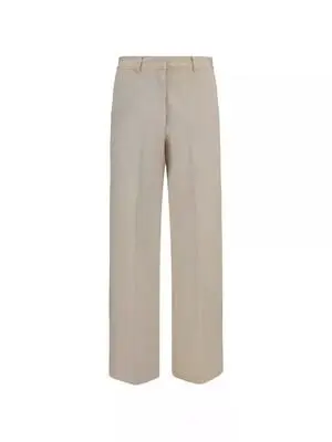 FORTE_FORTE Belt-loop Trousers - Neutrals