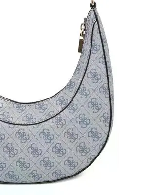 Guess Lindsey Logo-print Crescent Shoulder Bag