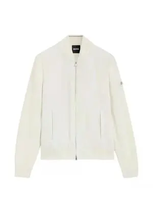 BOSS Cotton-knit Hybrid Bomber Jacket