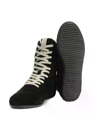 Rick Owens Chevron Quilted High-top Sneakers