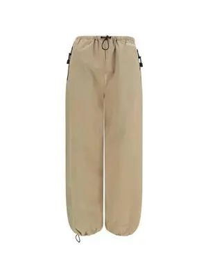 Miu Miu Logo-embroidered Drawstring Trousers