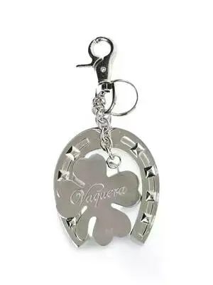 Vaquera Horseshoe Four-leaf Clover Keyring