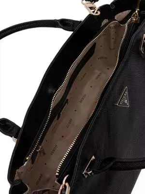 Guess Textured Tote Bag With Charm Detail