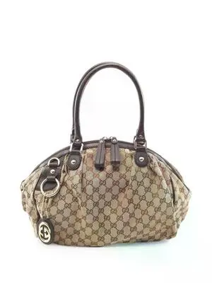 Gucci 2000s Sukey Gg Canvas Handbag - Neutrals