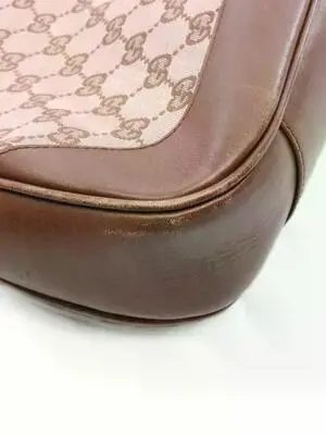Gucci 2000s Bamboo Gg Supreme Tote Bag