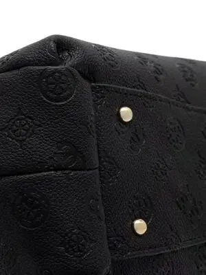 Guess Monogram-debossed Key-charm Tote Bag
