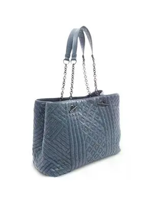 Bottega Veneta 2000s Intrecciato Chain Tote Bag