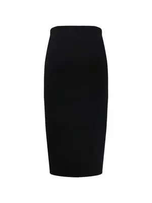 Elisabetta Franchi Midi Two-way-zip Skirt - Black
