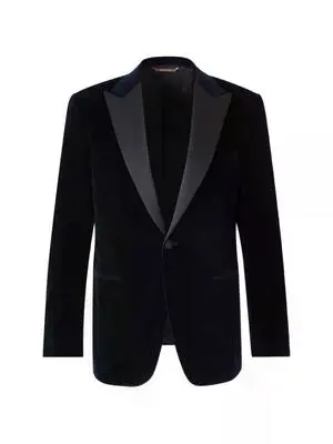 Canali Velvet Single-breasted Blazer