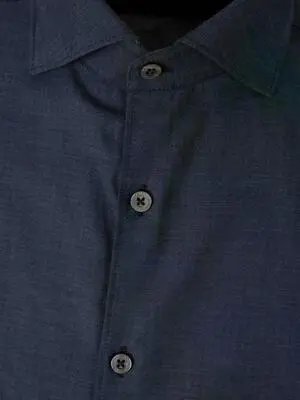 Canali Cotton Plaid Shirt